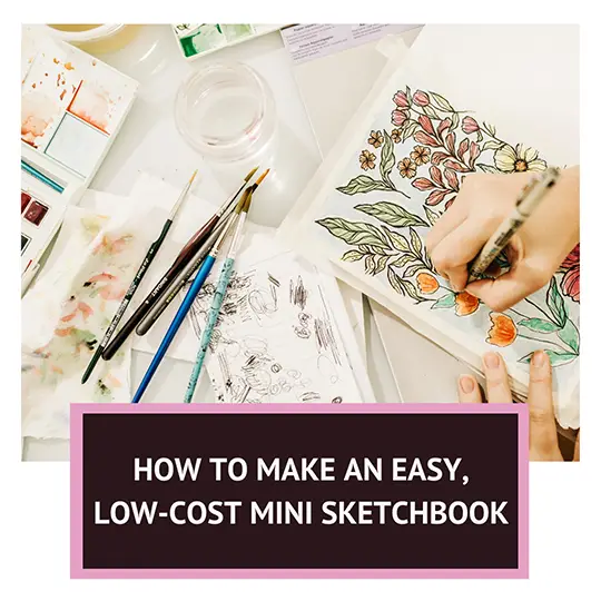 How to Make an Easy, Low-Cost Mini Sketchbook - Art Teacher Fusion